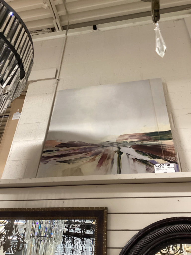 Landscape Beauty Framed on Canvas by Dan Hobday 40" x 40"