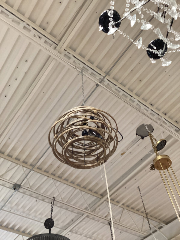 Ratan MCM Rattan Pendant Light