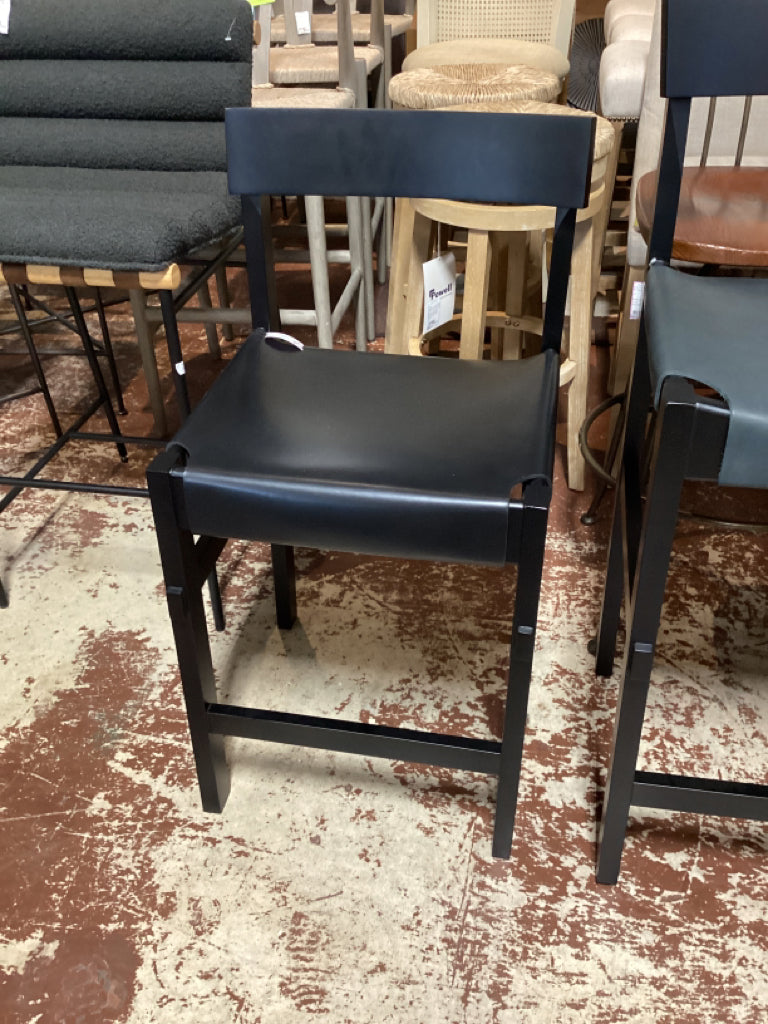 House of Leon Black Shinto Counter Stool 18.5x19x23h 2LRKJPSP