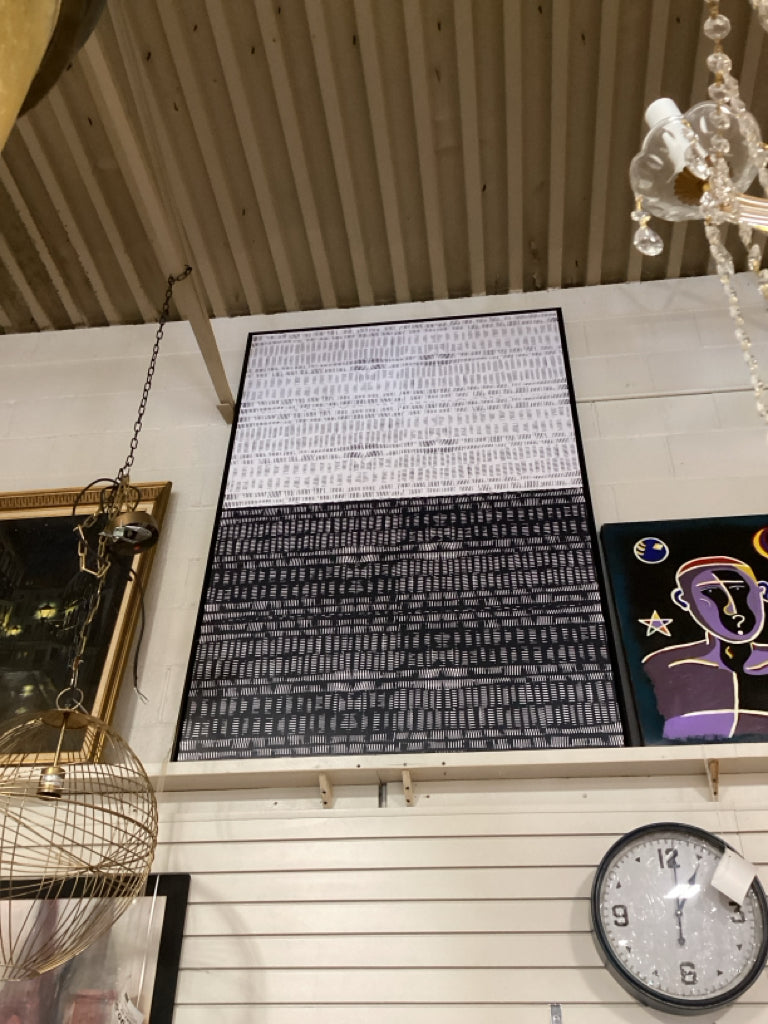 Left Bank Canvas Art "Frequency" blk frame 71x42